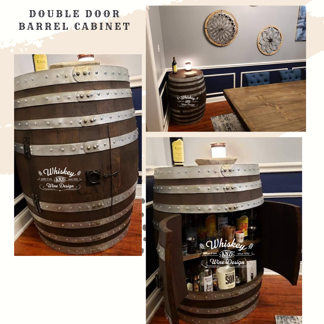Barrel Cabinets, Tables, & Side Tables – WhiskeyandWineDesign