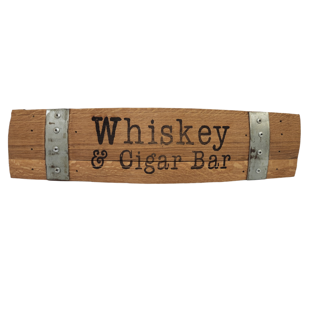 Whiskey Scripts on Stave Sign 24 Inch Long Large Height- Stave Sign (W ...